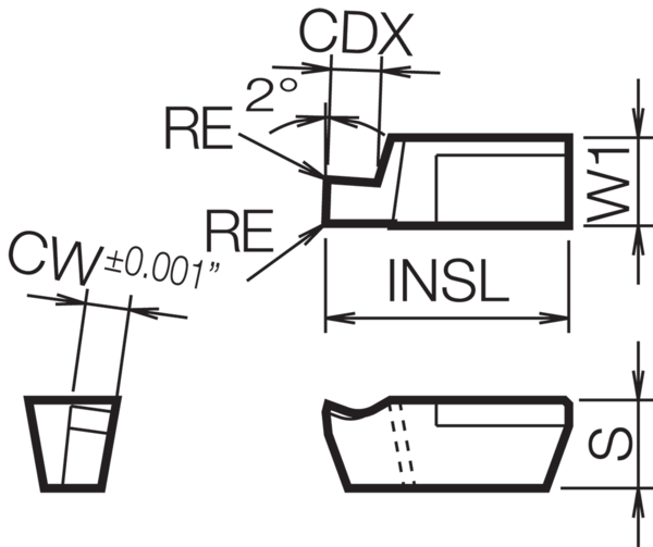 Carbide Grooving Insert
