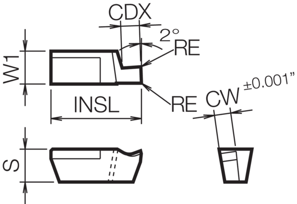 Carbide Grooving Insert